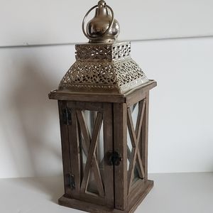 Other | Natural Rustic Wooden Hanging Lantern Home Decor 17 X 6 | Poshmark